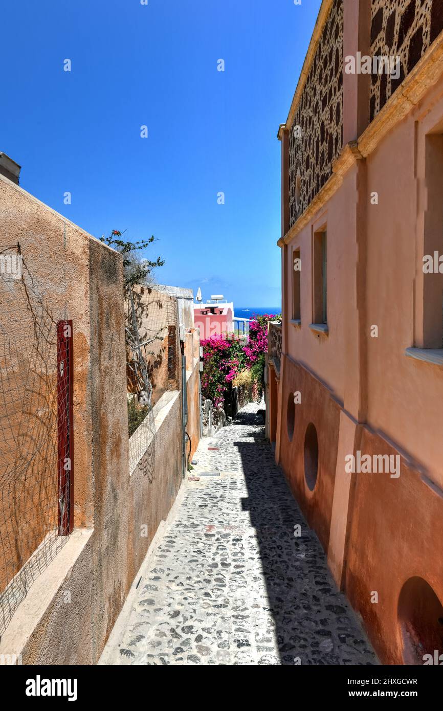 Charming view Oia village on Santorini island, Greece. Traditional ... Charming view Oia village on Santorini island, Greece. Traditional ...