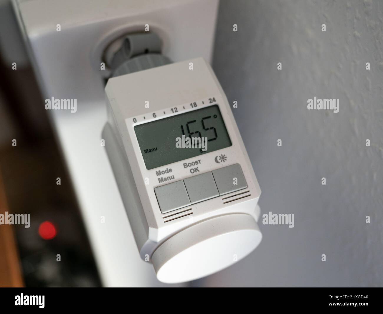 A radiator thermostat closeup in germany while crisis Stock Photo - Alamy