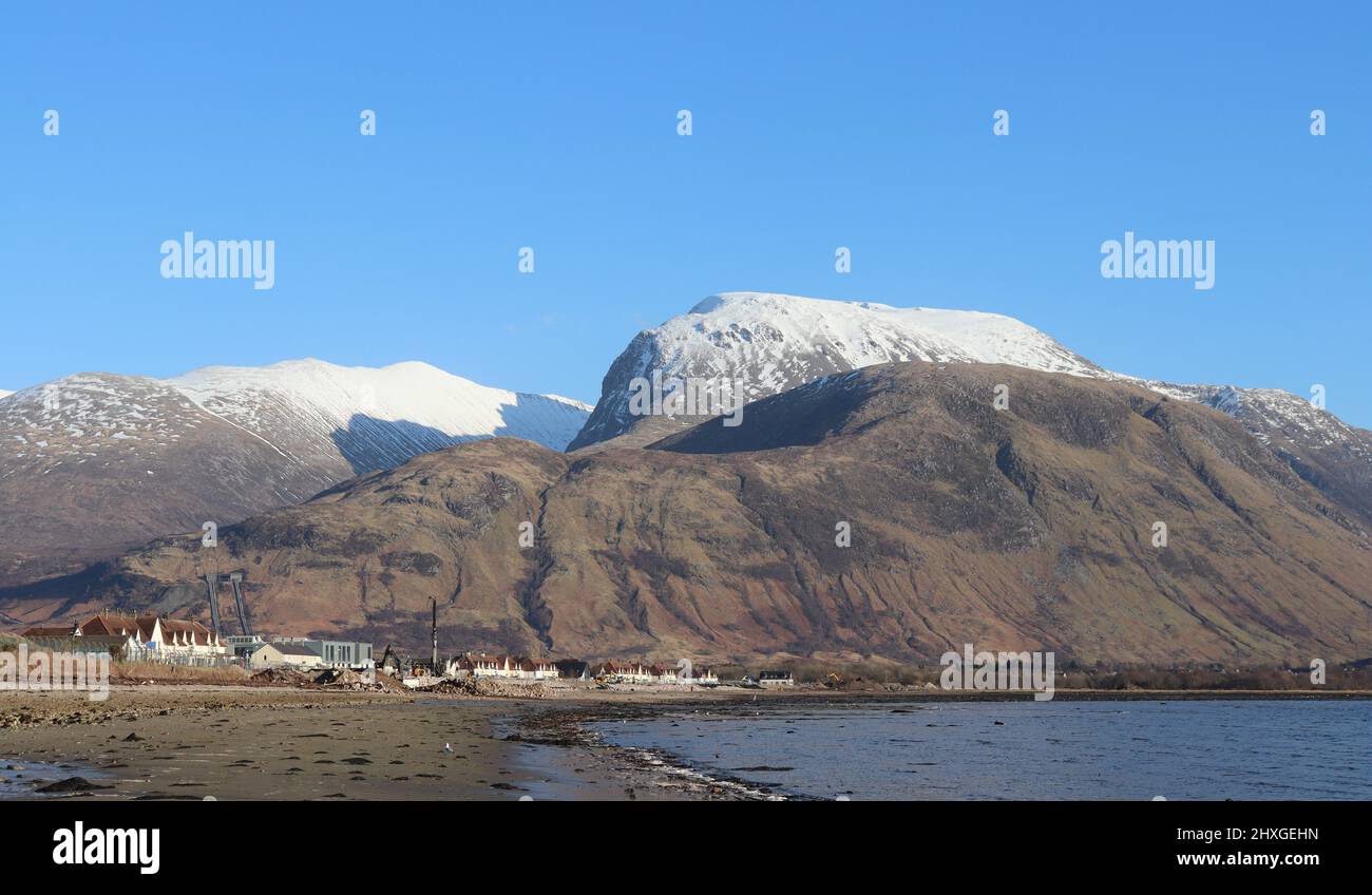Ben Nevis and Corpach Stock Photo - Alamy