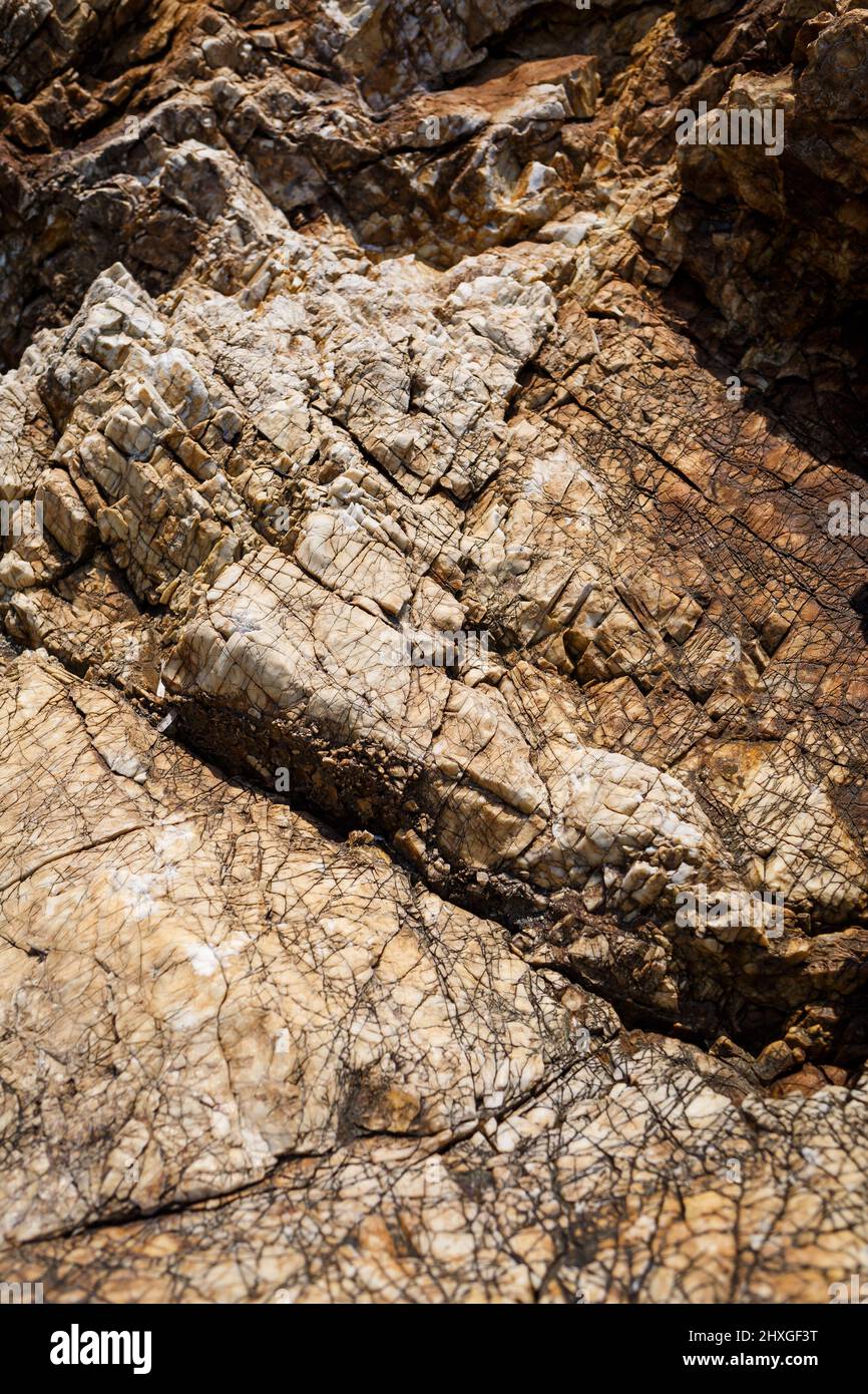 Natural stone, stone texture, large brown stones Stock Photo - Alamy
