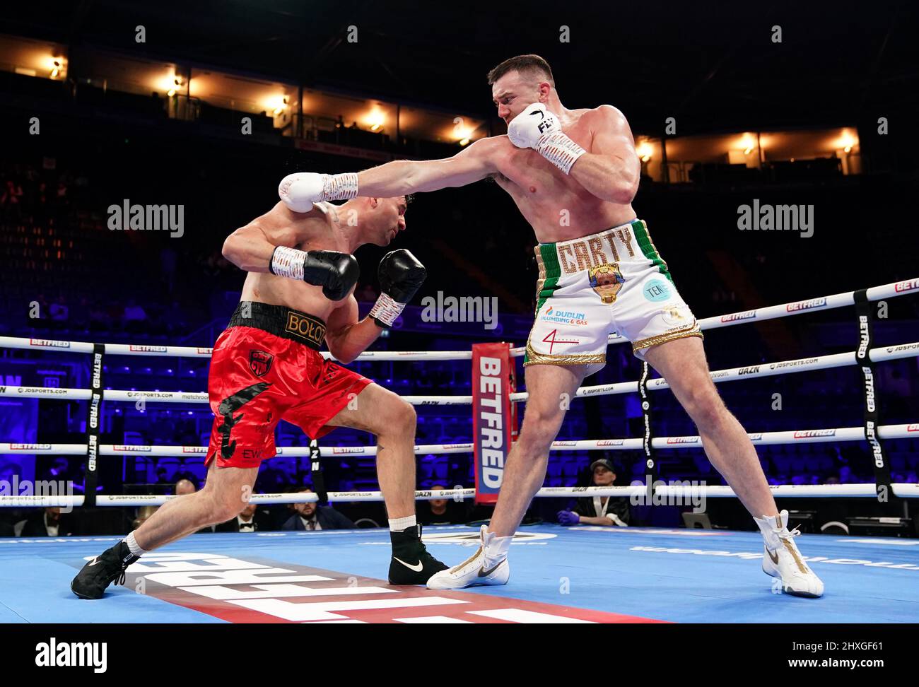Michal Boloz (left) and Thomas Carty during their International ...