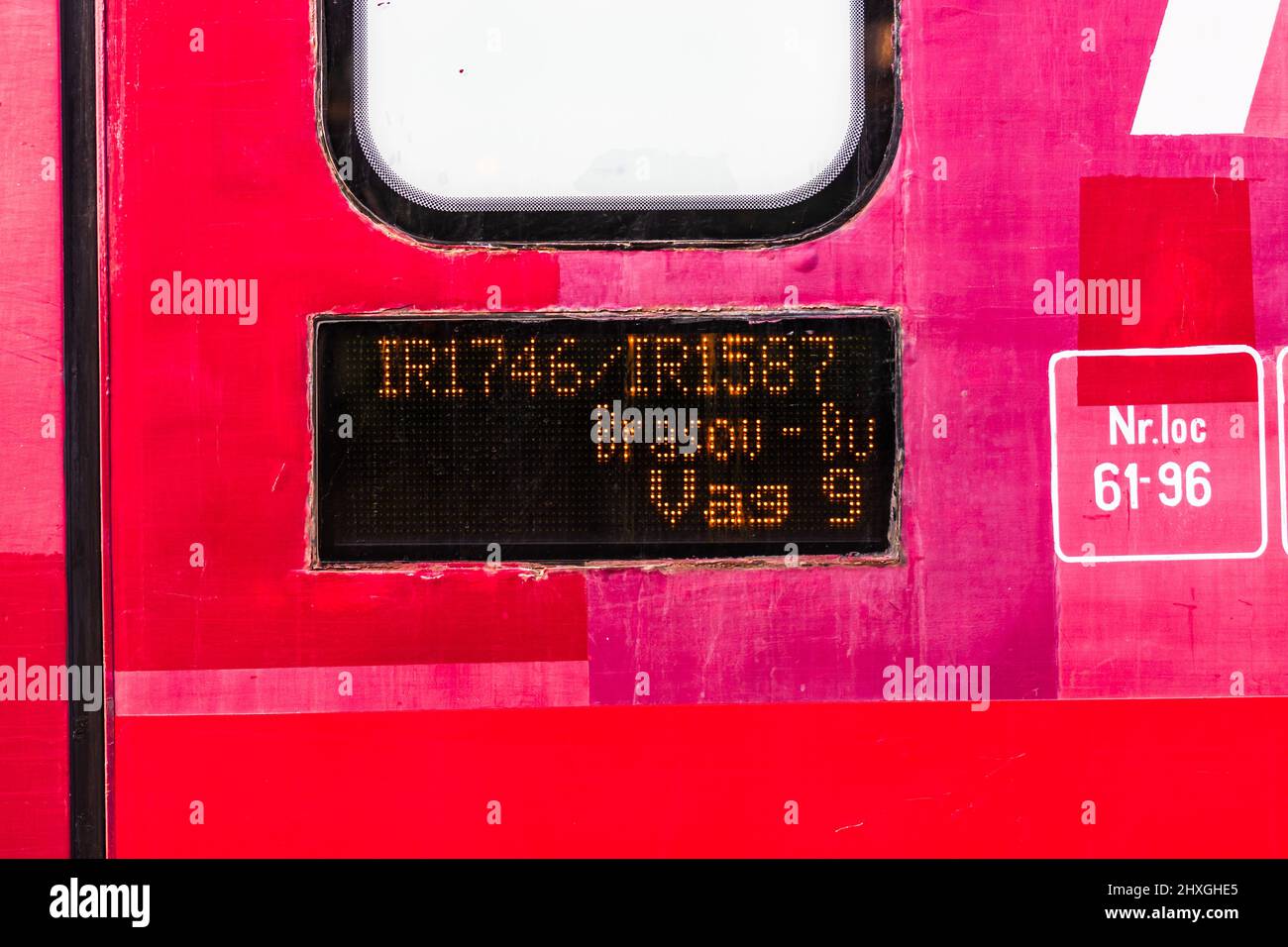 Train destination label hi-res stock photography and images - Alamy