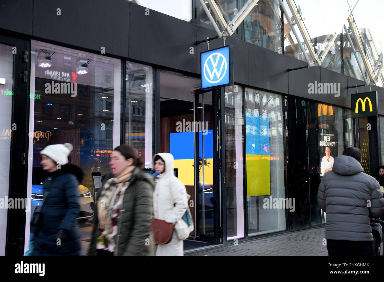 Copenhagen/Denmark.12.March 2022/.German Volks wagen show case gangs ...