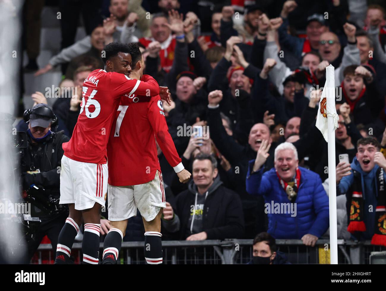 Manchester, England, 12th March 2022. Cristiano Ronaldo of Manchester ...