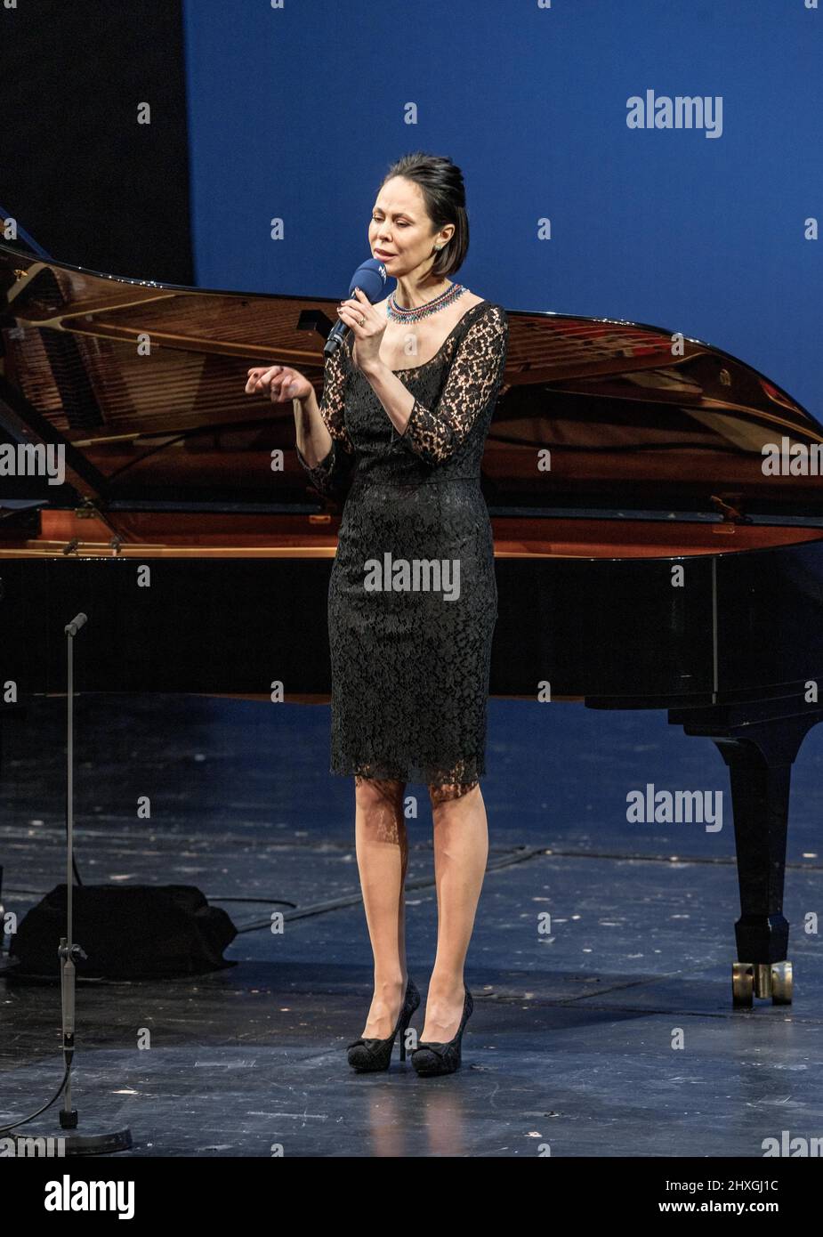 Hamburg, Germany. 12th Mar, 2022. Natalia Klitschko, singer and wife of ...