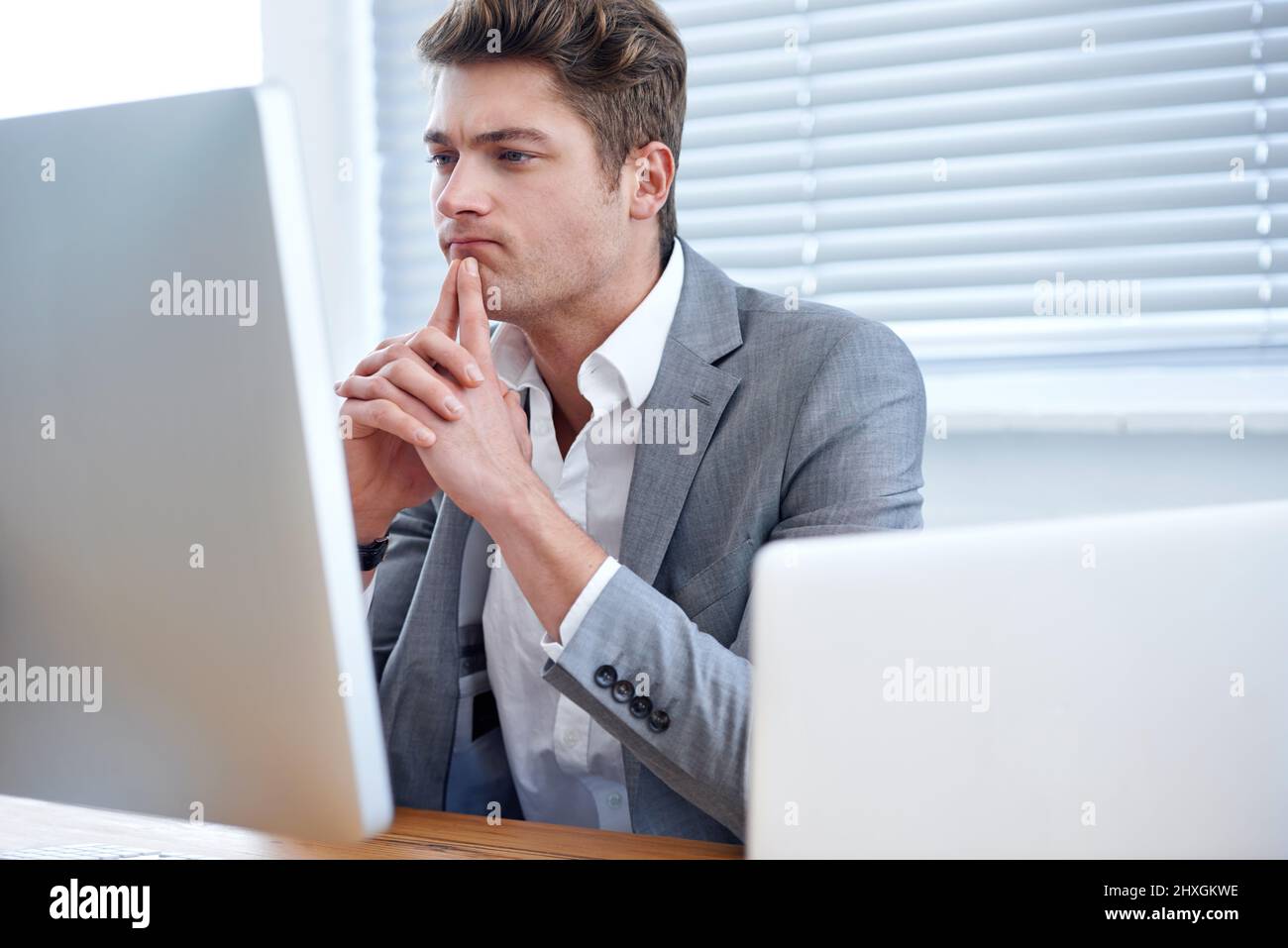 Successful executive working hi-res stock photography and images - Alamy