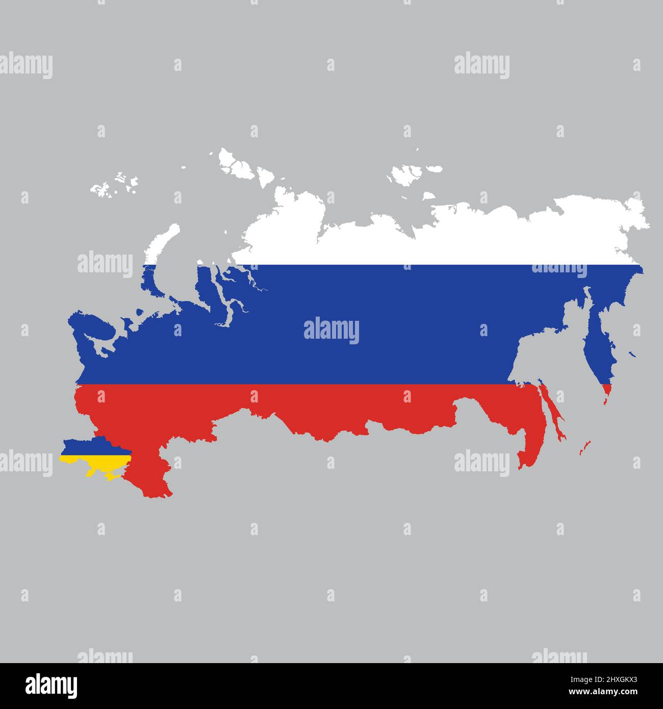 Background flags ukraine russia Stock Vector Images - Alamy