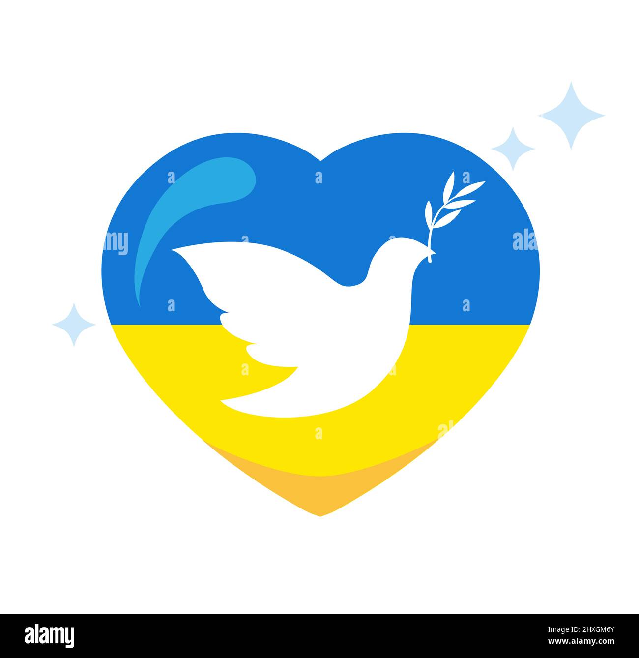 Heart shape in ukrainian Stock Vector Images - Alamy