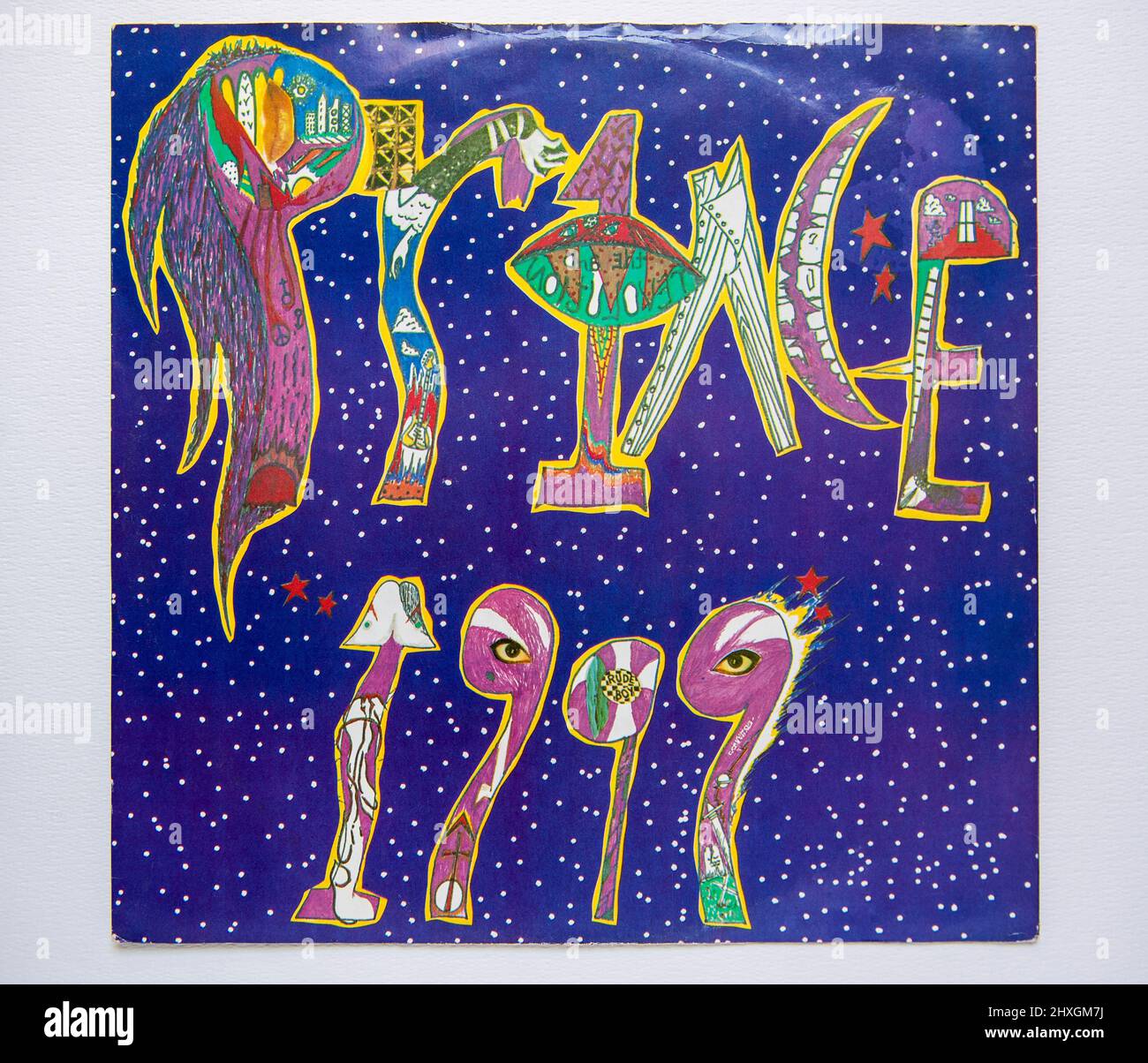 Picture cover of the seven inch single version of 1999 by Prince, which ...