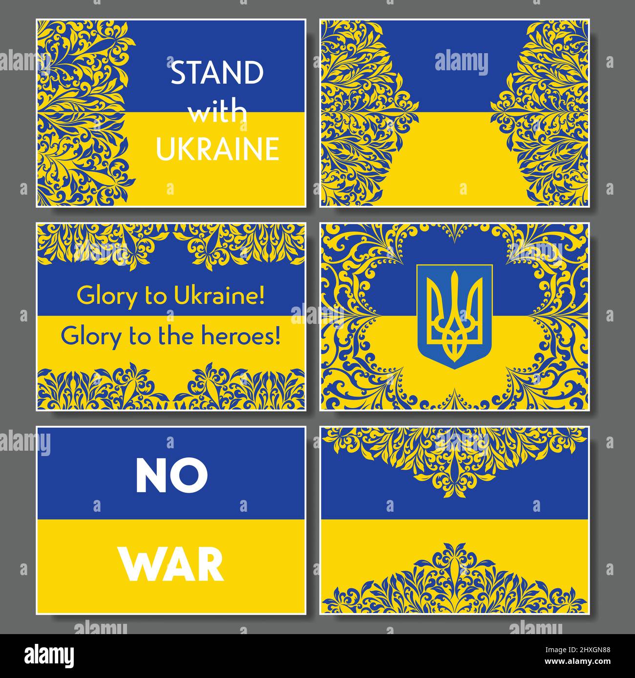 Flag ukraine heart sticker Stock Vector Images - Alamy