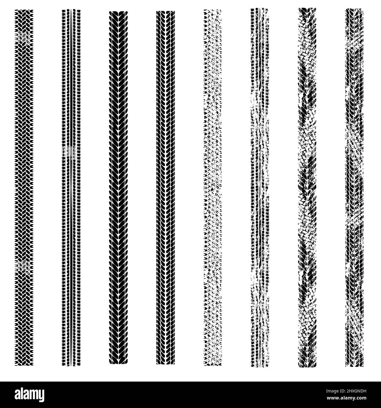 Tire tracks grunge shadow silhouettes Stock Vector Image & Art - Alamy