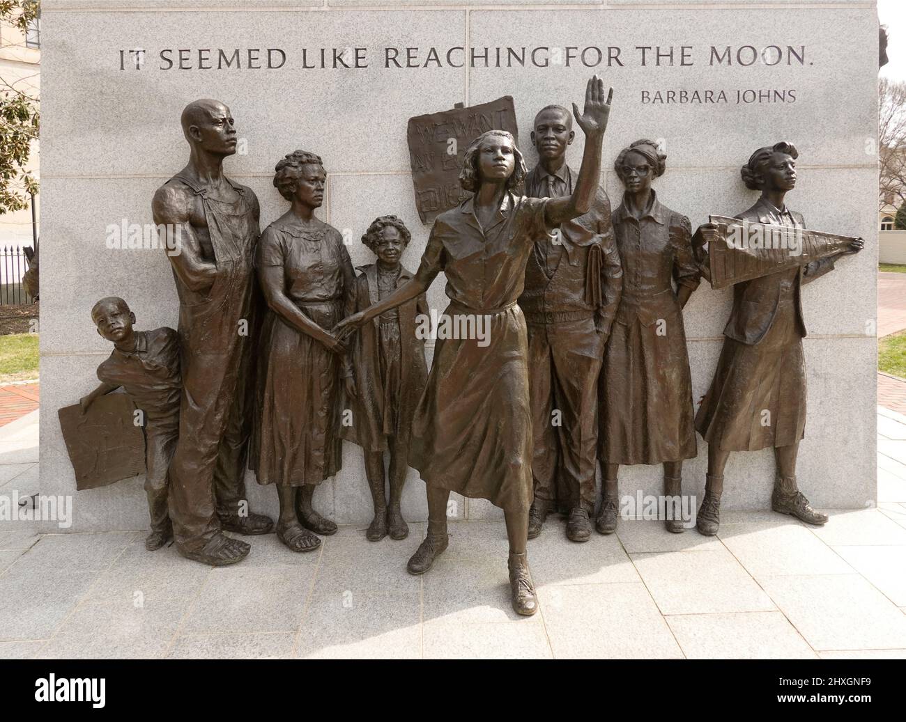 Virginia Civil Rights Memorial on the grounds of the state capitol in ...