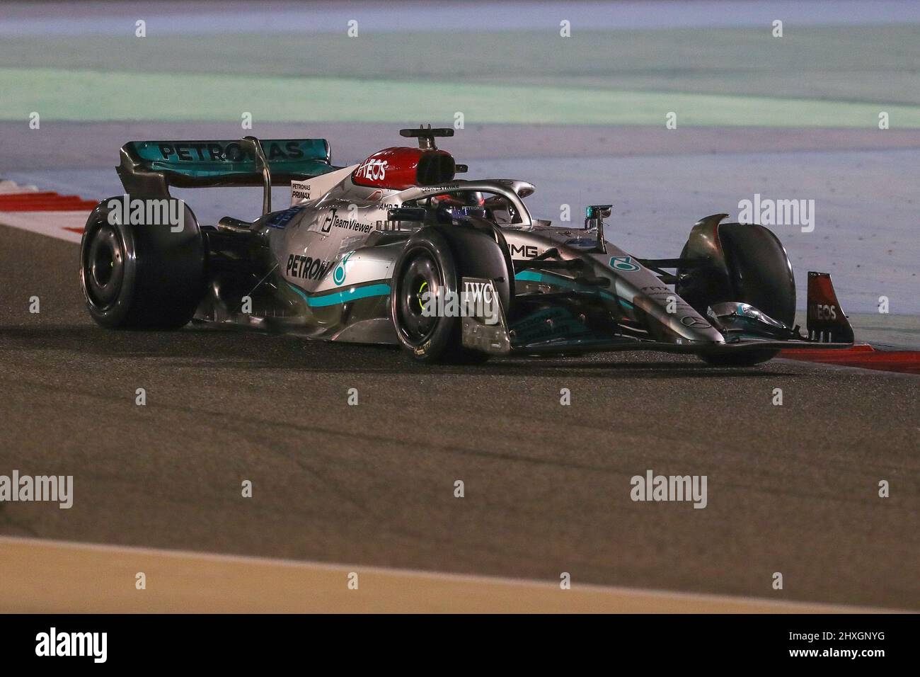 Bahrain International Circuit, Sakhir, Bahrain on 12 March 2022 George ...