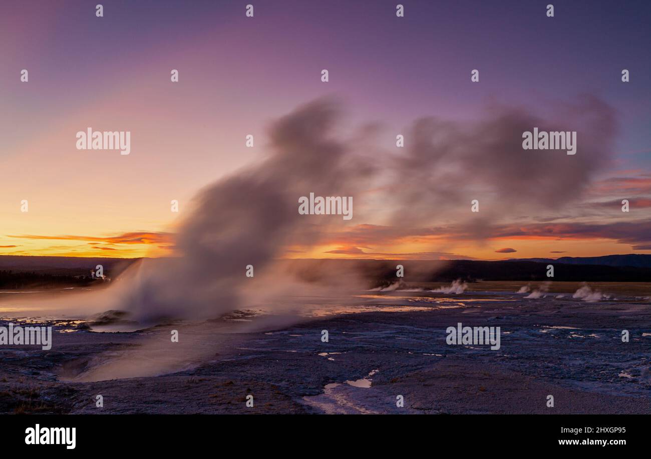 Geothermal hotsprings in Yellowstone National Park, USA Stock Photo - Alamy