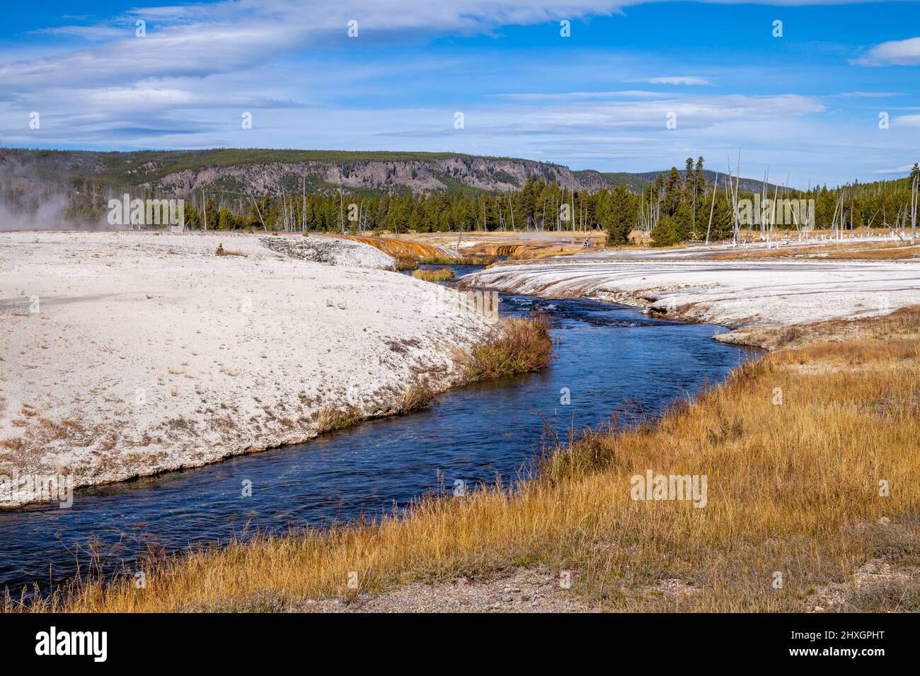 Black Sand Basin in Yellowstone National Park, USA Stock Photo - Alamy