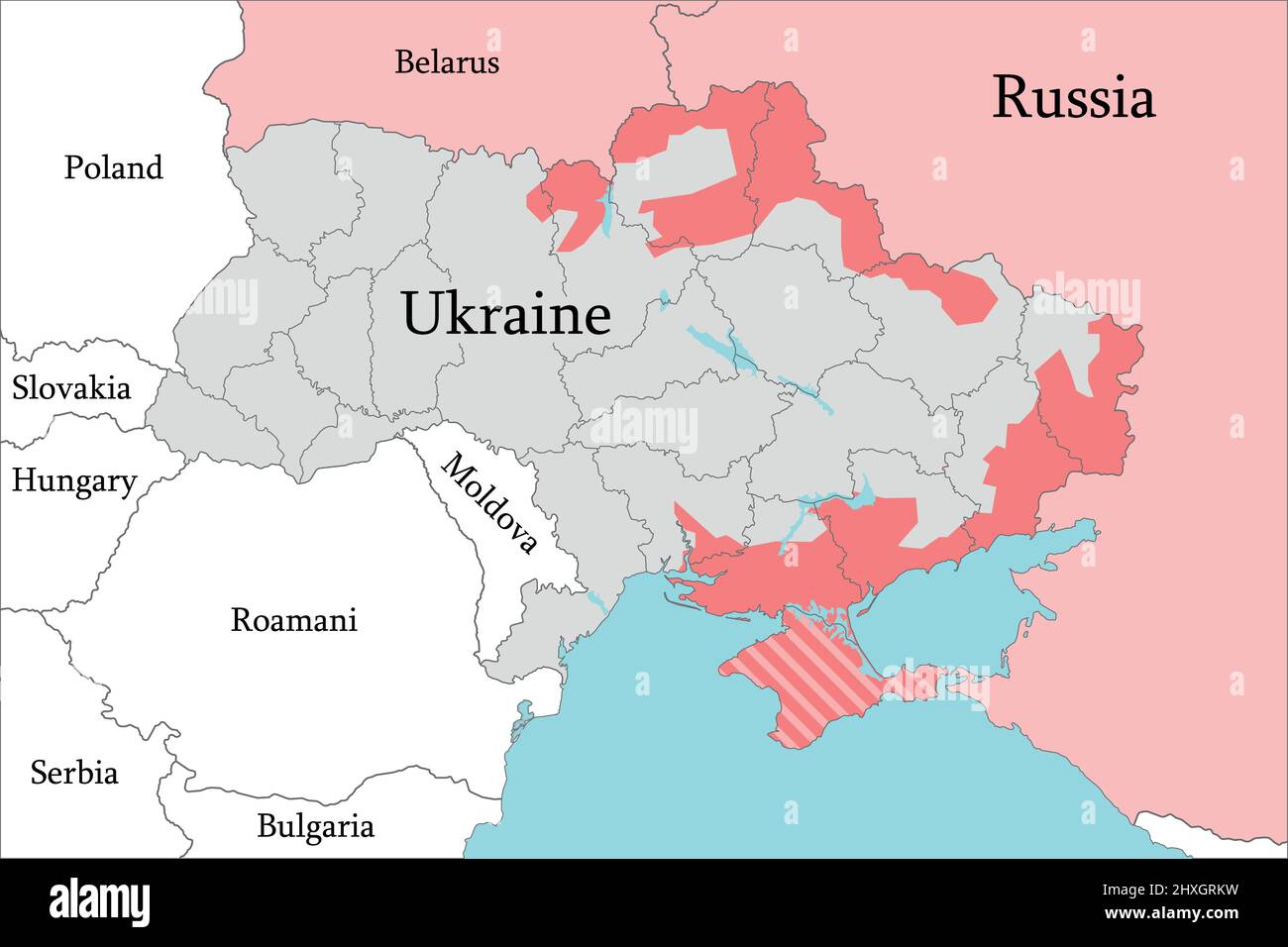 Map of the war in Ukraine and the Middle East. Ukraine and Russia ...