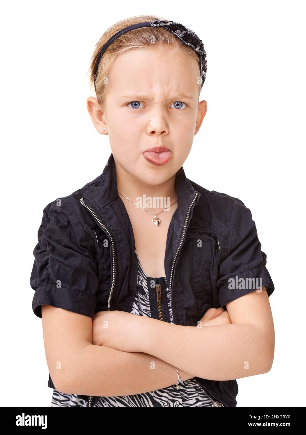 Shes a stylish young girl - Child fashion. A young girl posing in the ...