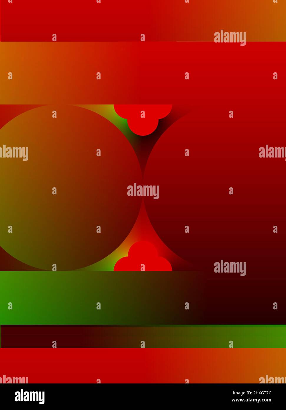 Abstract advertising, red green gradient circle dynamic decoratives ...