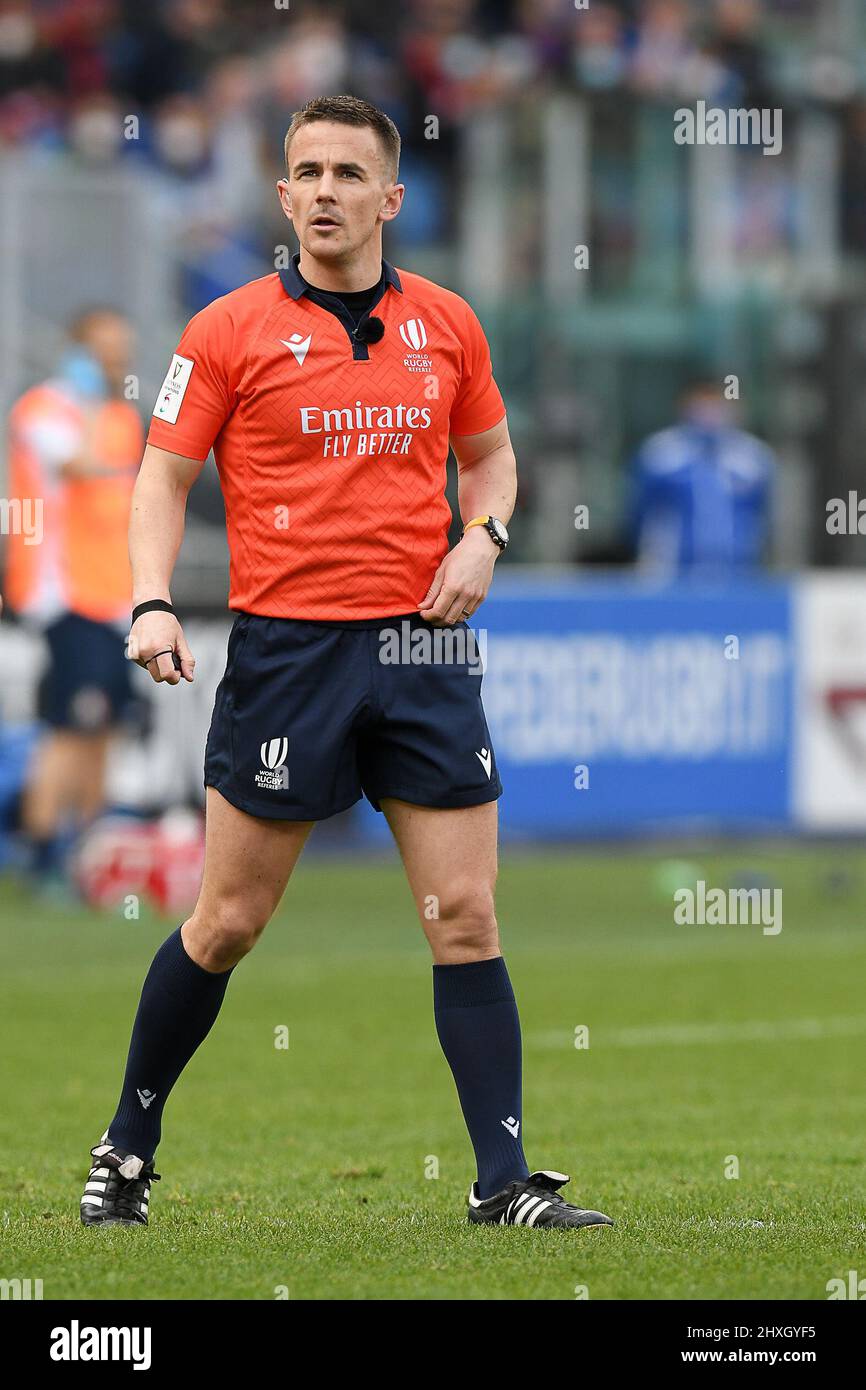 referee Luke Pearce during football Guinness Six Nations 2022, Stadio ...