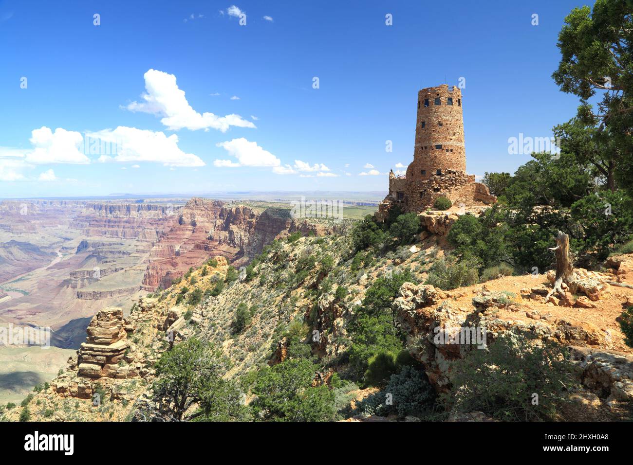 Desert View Watchtower at Grand Canyon National Park, Arizona-USA Stock ...