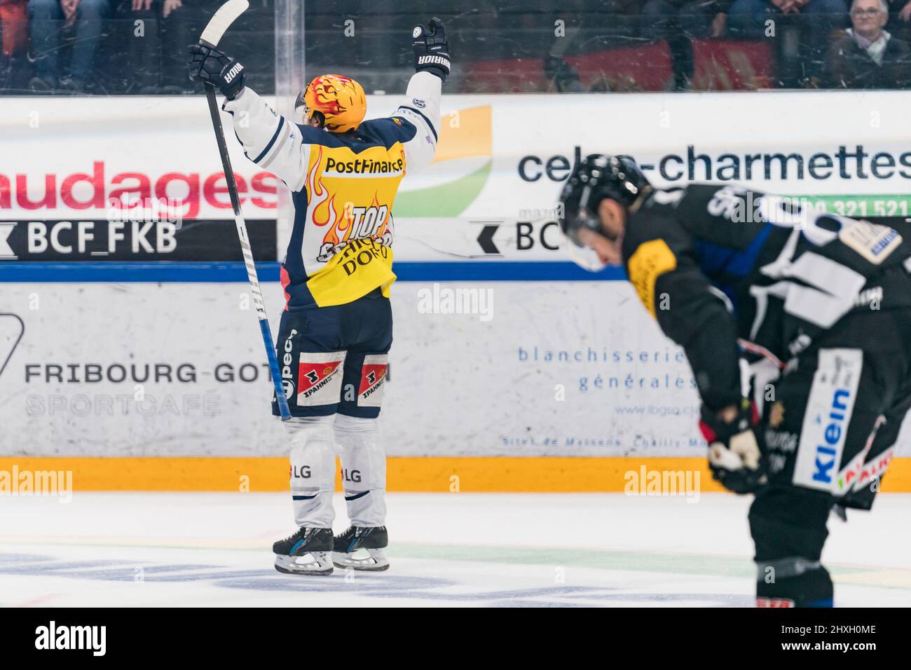 March 12, 2022, Fribourg, BCF Arena, NL: Fribourg-Gotteron - HC Ambri ...