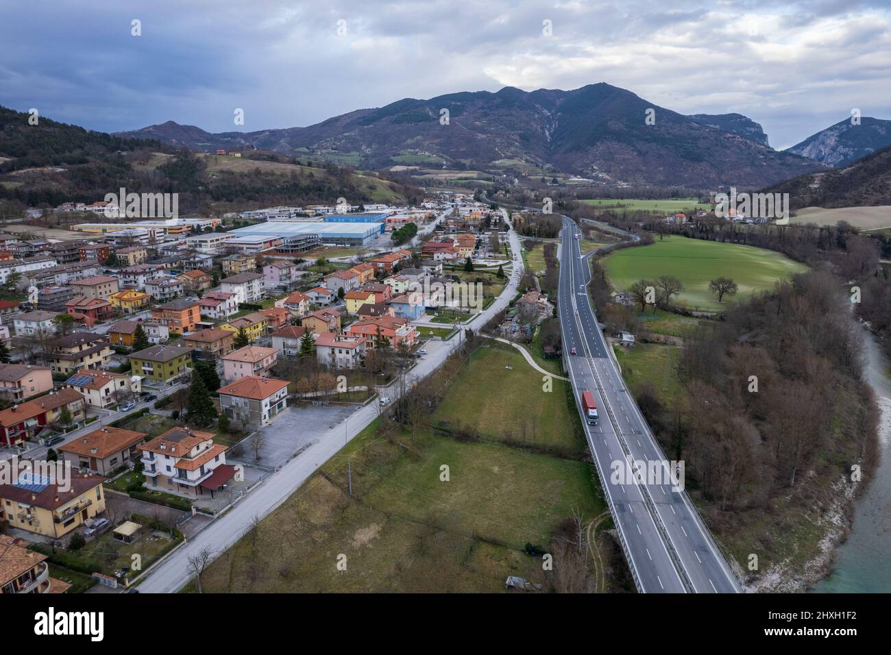 Marche italy roman bridge hi-res stock photography and images - Alamy