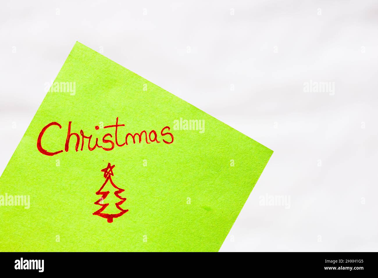 Handwritten notes on white note paper Stock Photo - Alamy