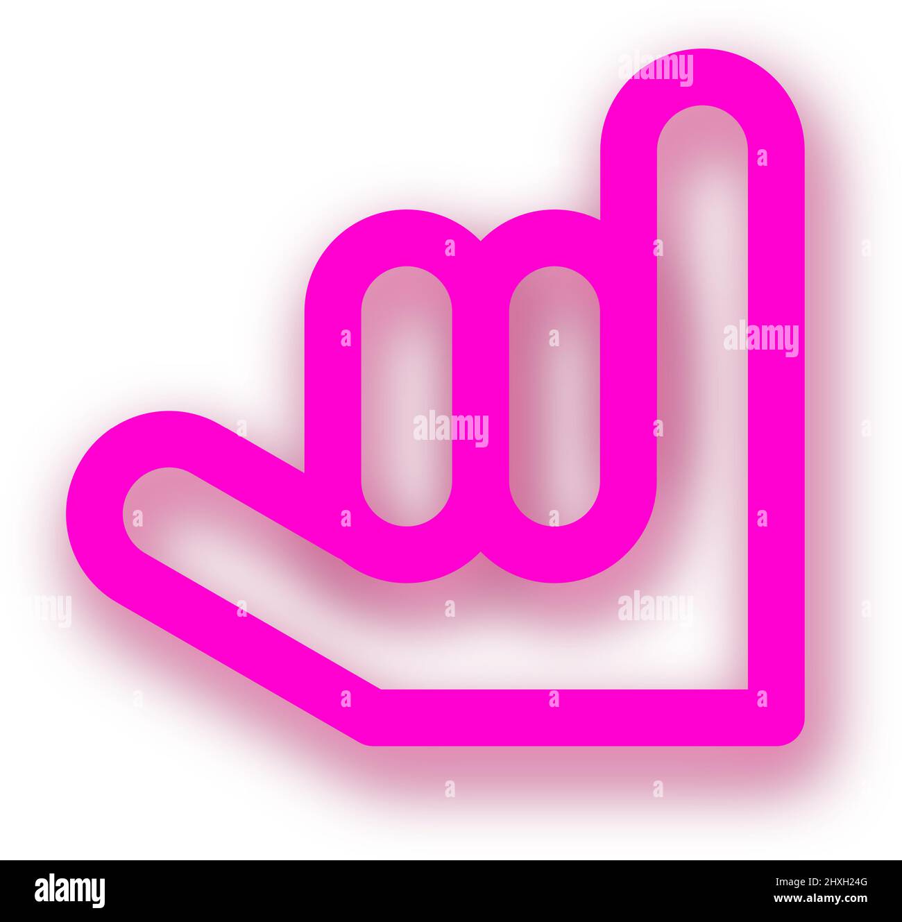 three finger surfer hand sign Stock Vector Image & Art - Alamy