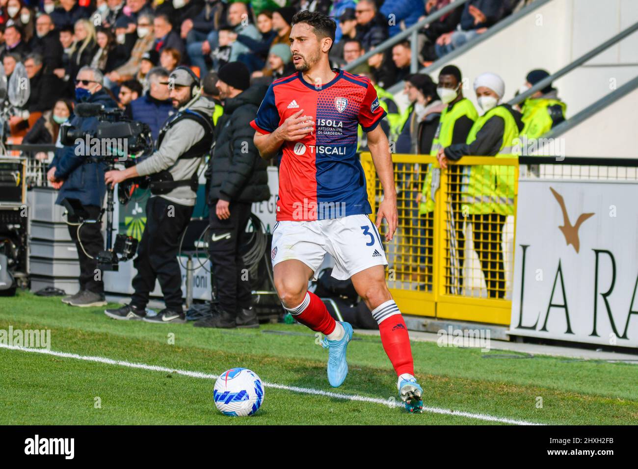 Alberto Picco stadium, La Spezia, Italy, March 12, 2022, Cagliari’s ...