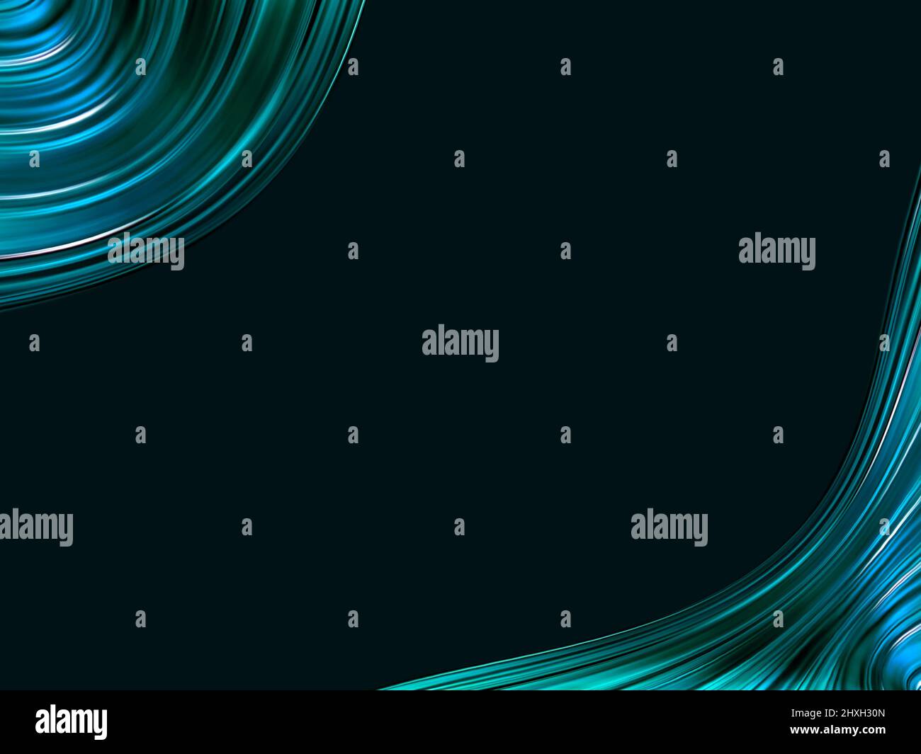 Blue and black waves abstract background Stock Photo - Alamy