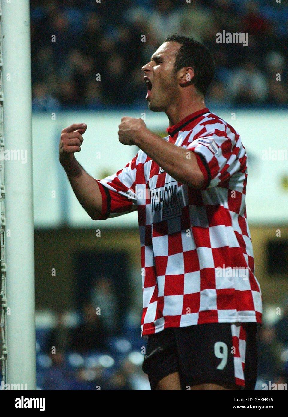 PORTSMOUTH V ORIENT. ORIENT'S STEVE WATTS CELEBRATES SCORING ORIENTS ...