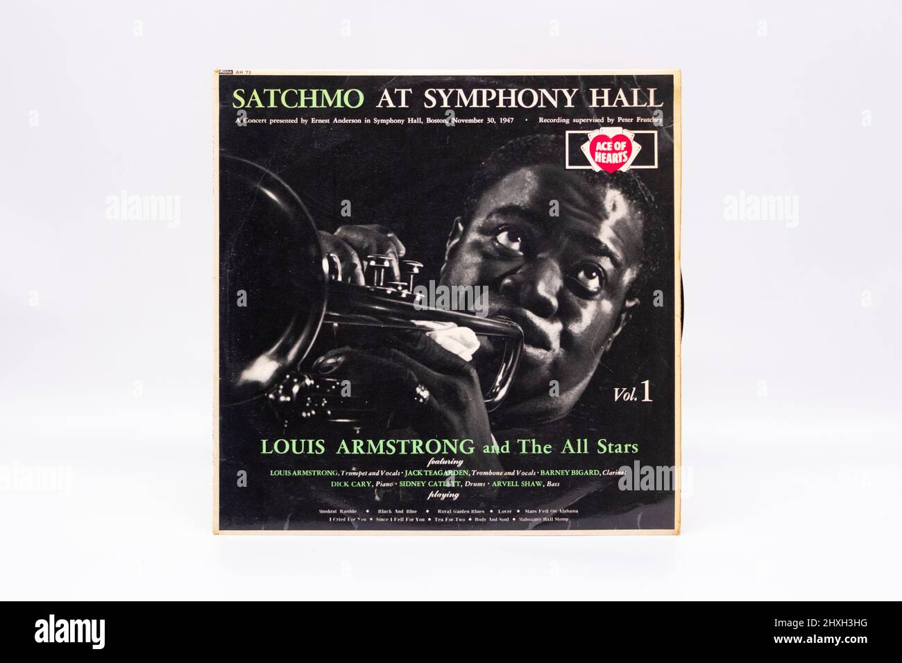 Louis Armstrong satchmo at symphony hall vinyl LP record cover Stock ...
