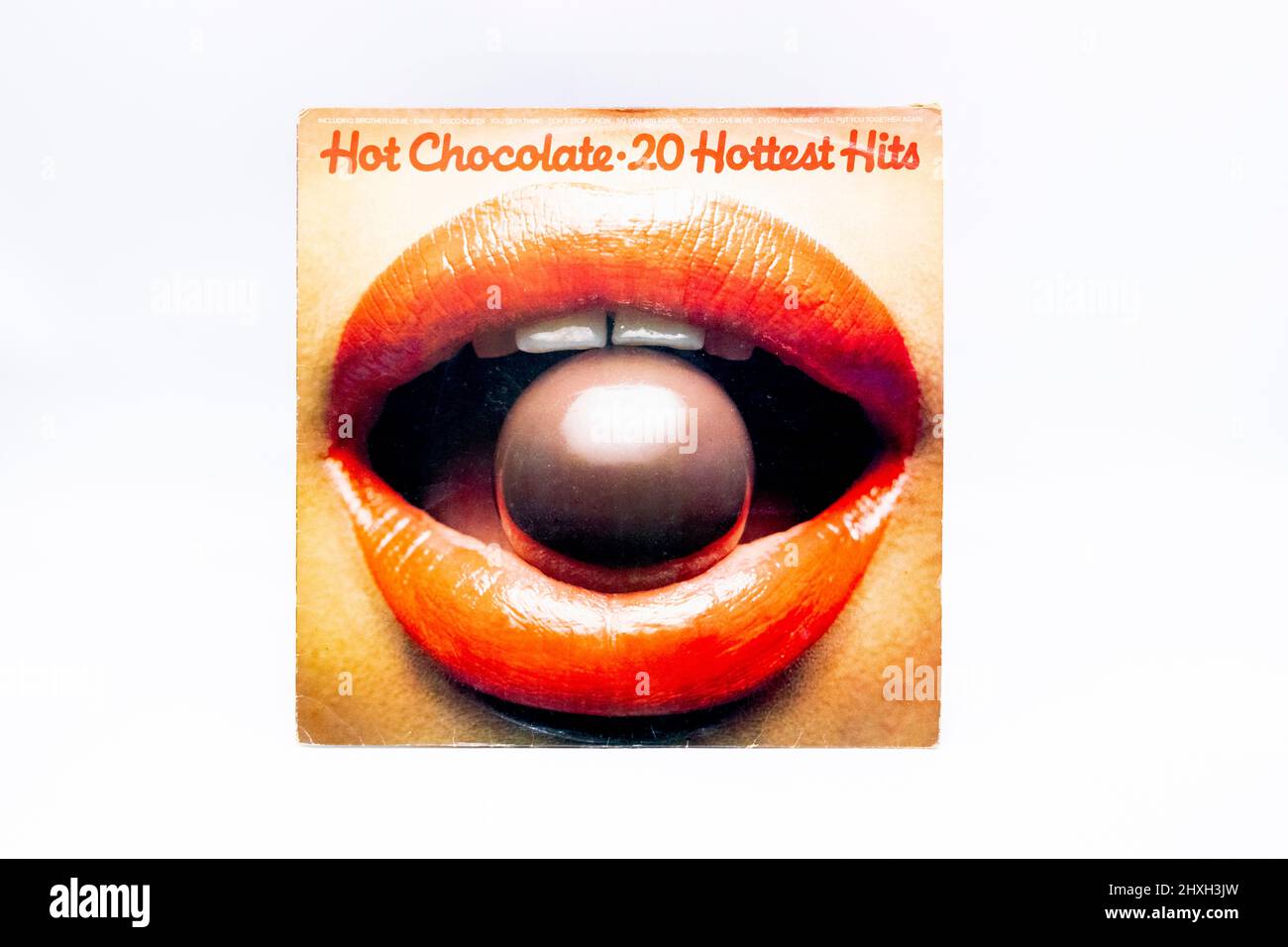 20 Hottest Hits hot chocolate vinyl LP record cover Stock Photo - Alamy