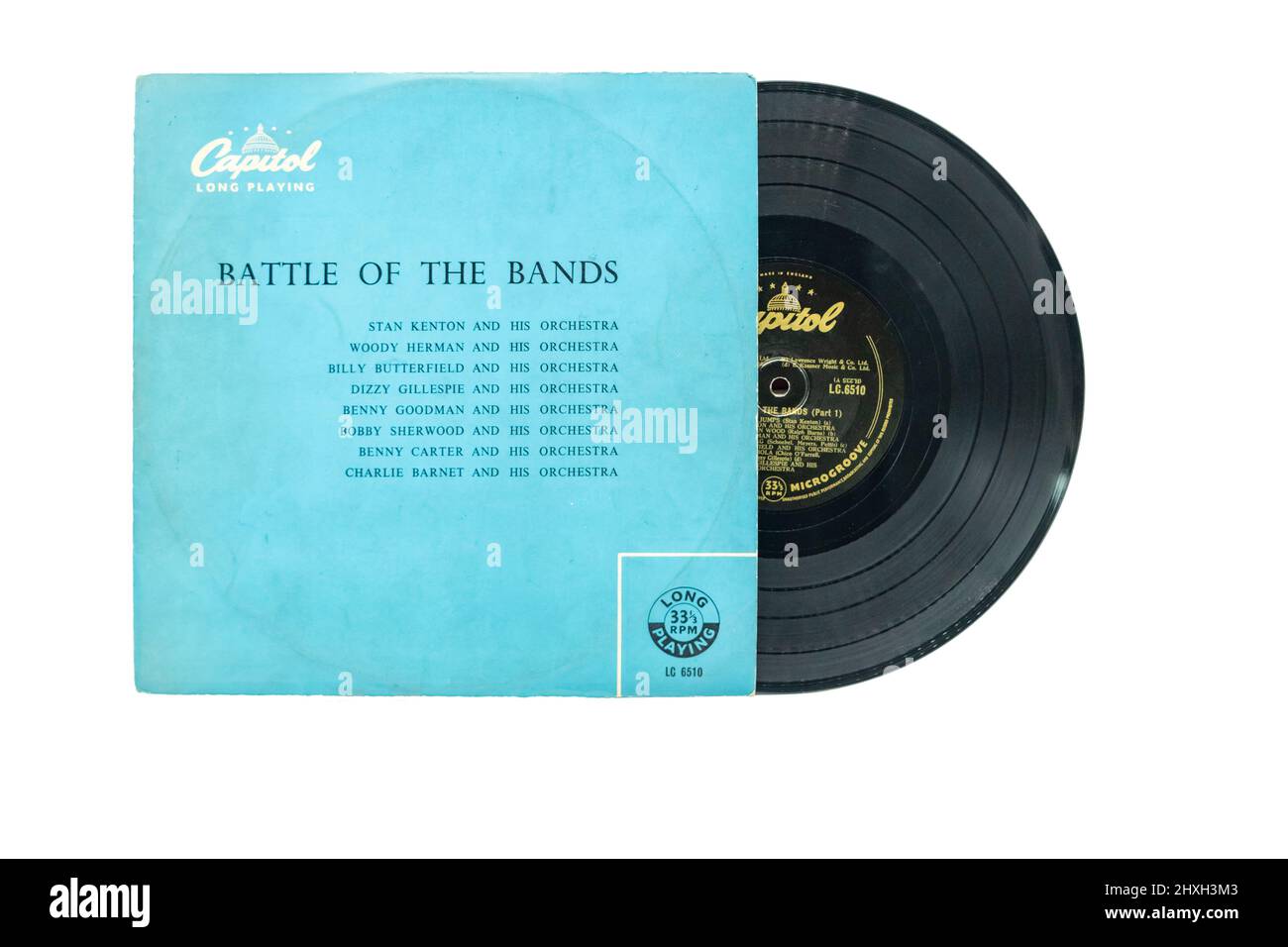 Battle of the bands vinyl LP record cover on capitol records Stock ...