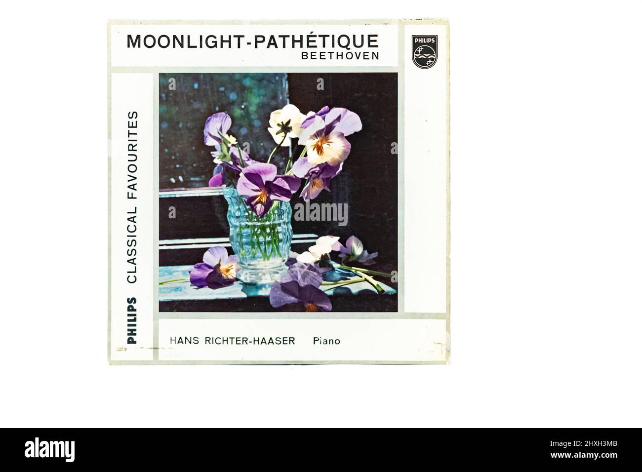 Beethoven Moonlight Sonata Pathetique vinyl LP record cover on the ...