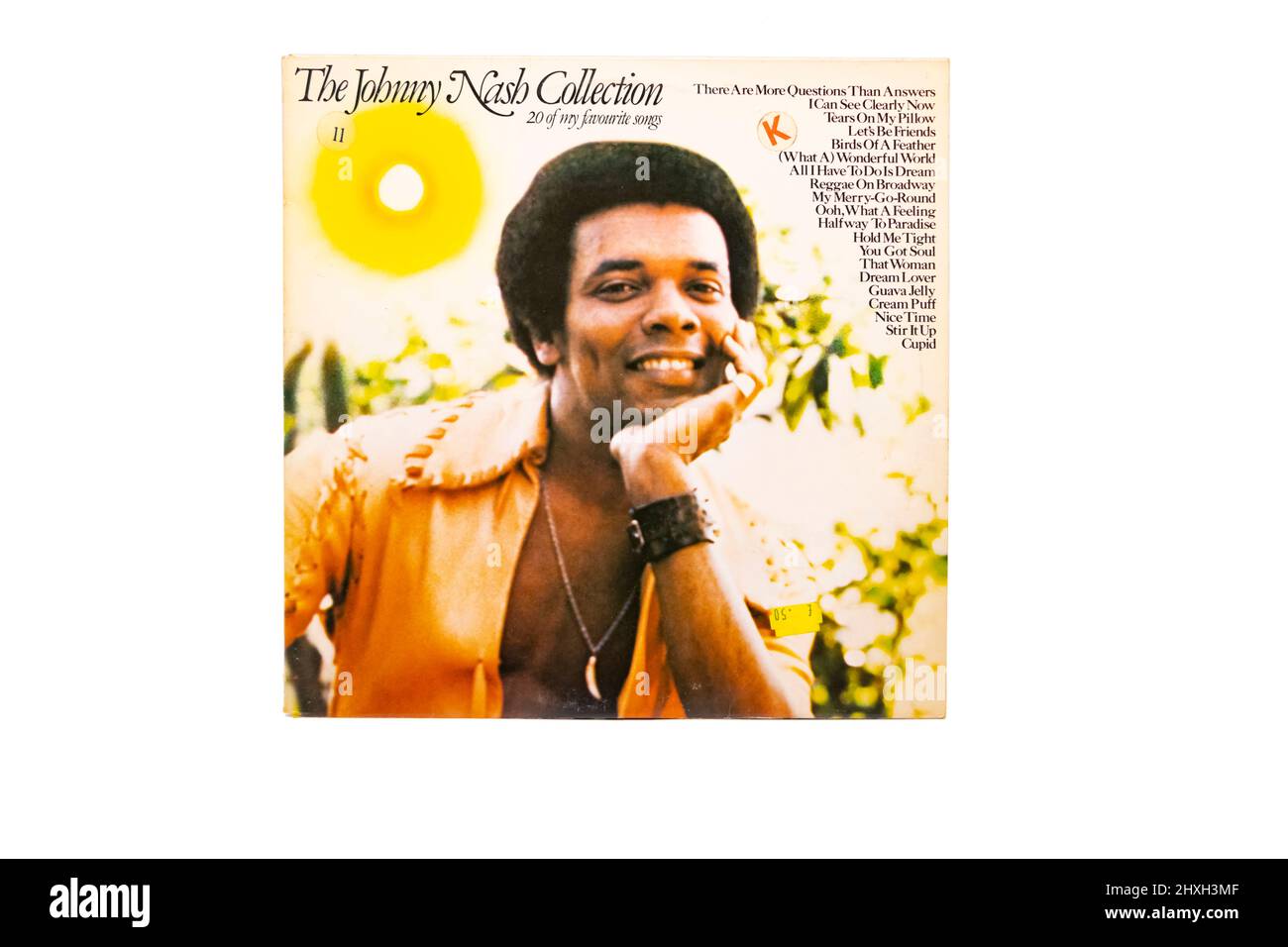 Johnny Nash Collection vinyl LP record cover Stock Photo - Alamy
