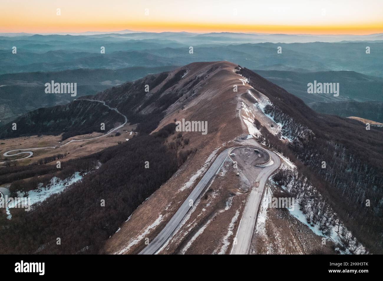 Aerial view of monte Nerone in Marche region in Italy Stock Photo - Alamy