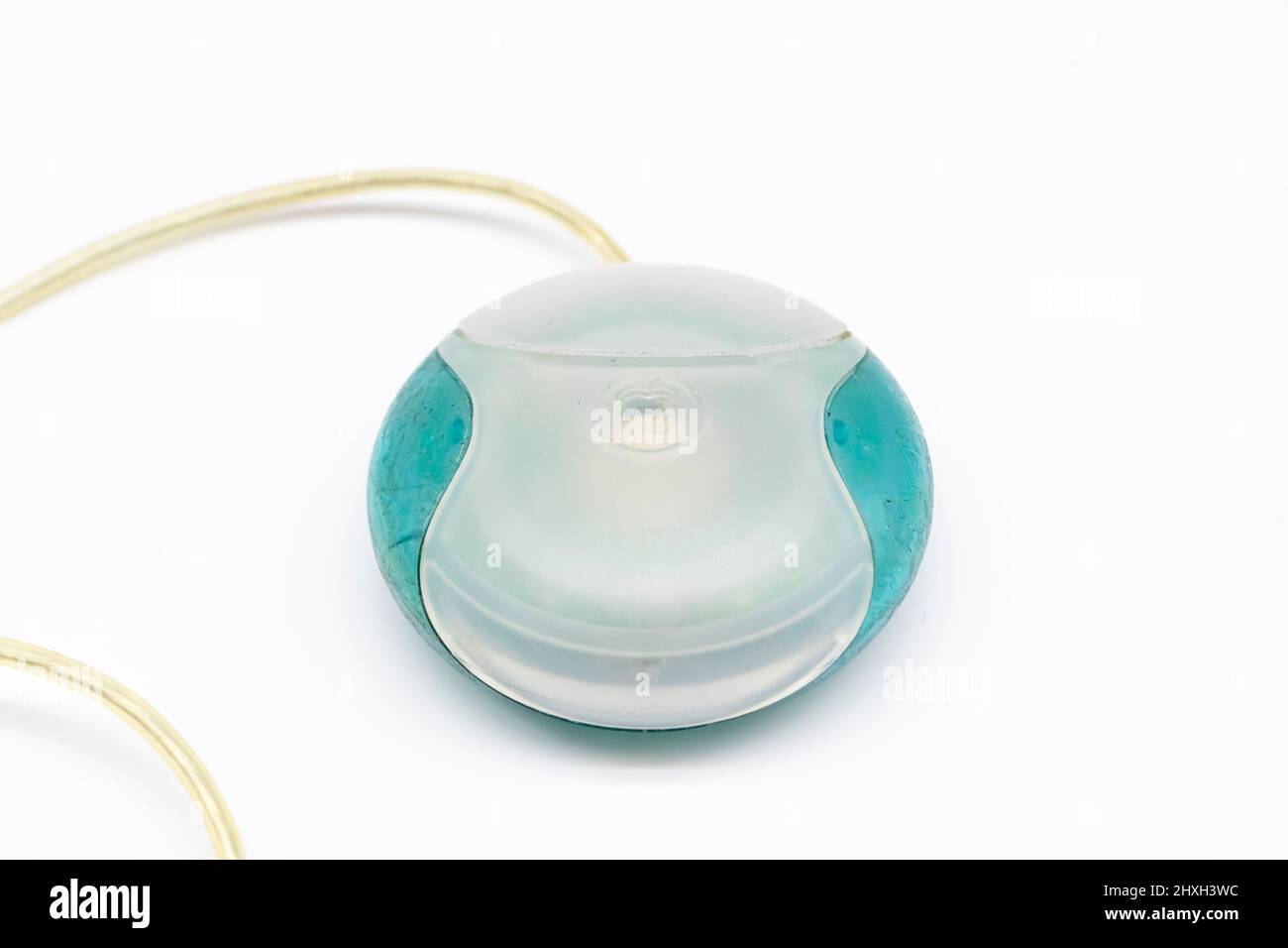 Original apple iMac Bondi blue transparent plastic USB puck computer ...