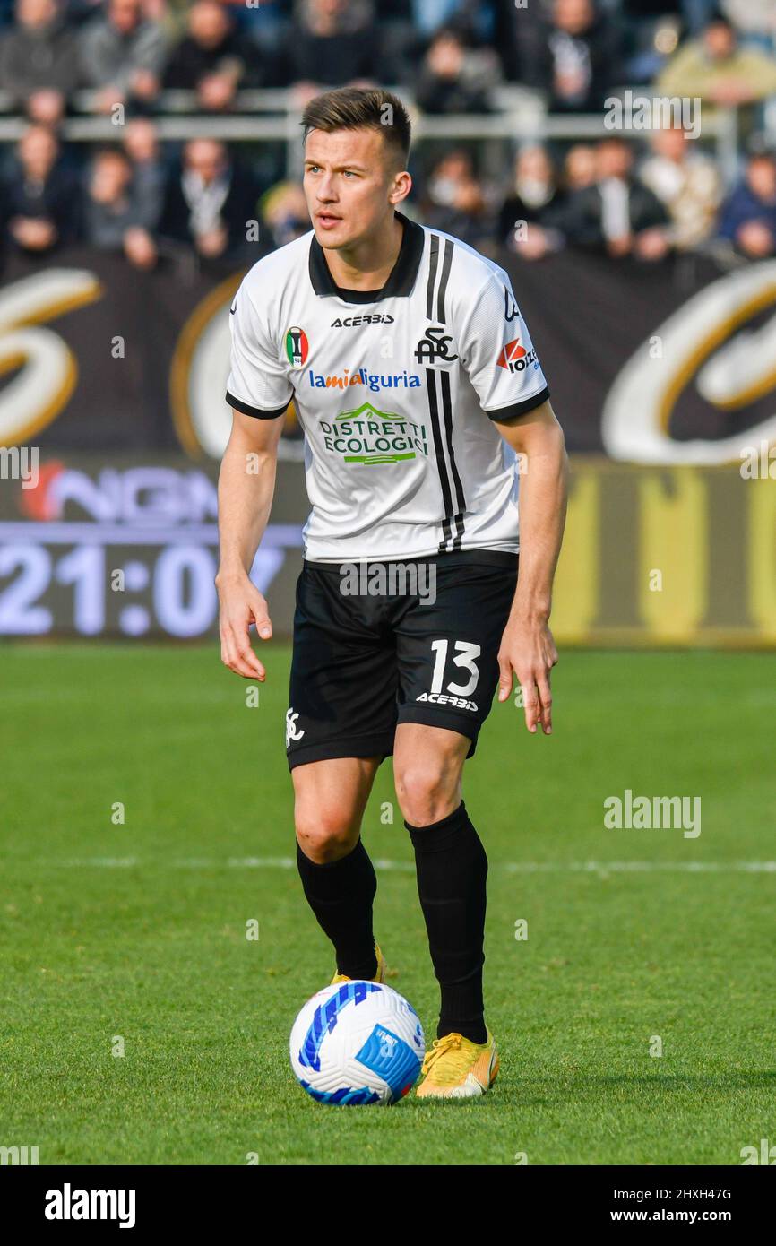 Spezia’s Arkadiusz Reca during the italian soccer Serie A match Spezia ...