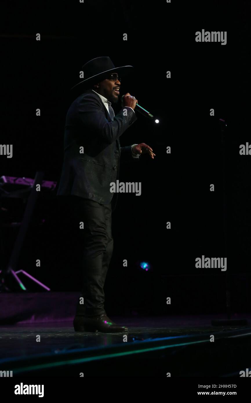Anthony Hamilton performs during Maxwell: The Night Tour held at the ...