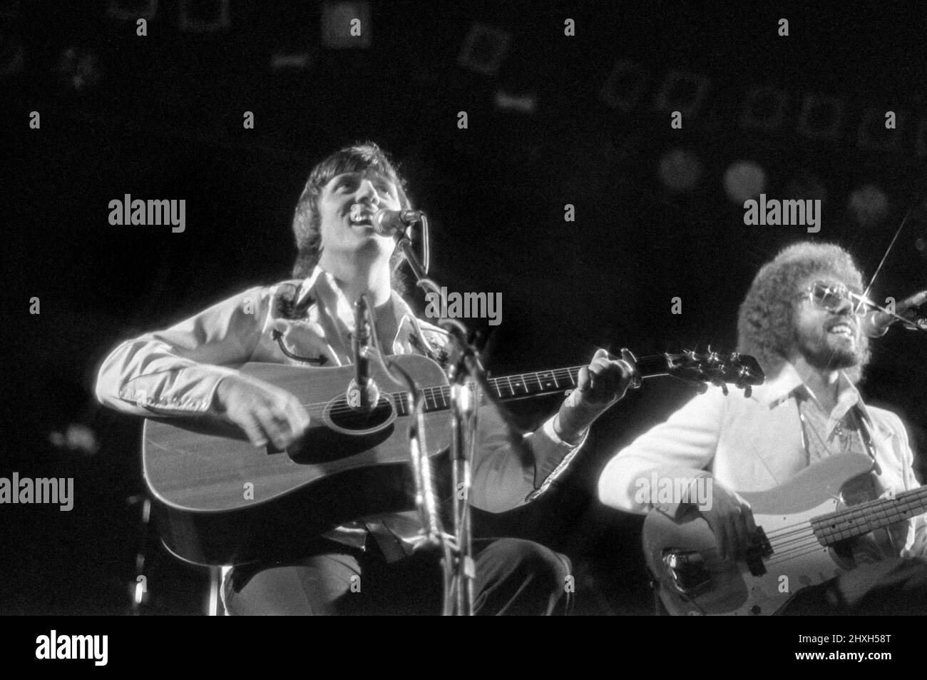 English musicians Bruce Welch and Alan Jones performing at the Royal ...