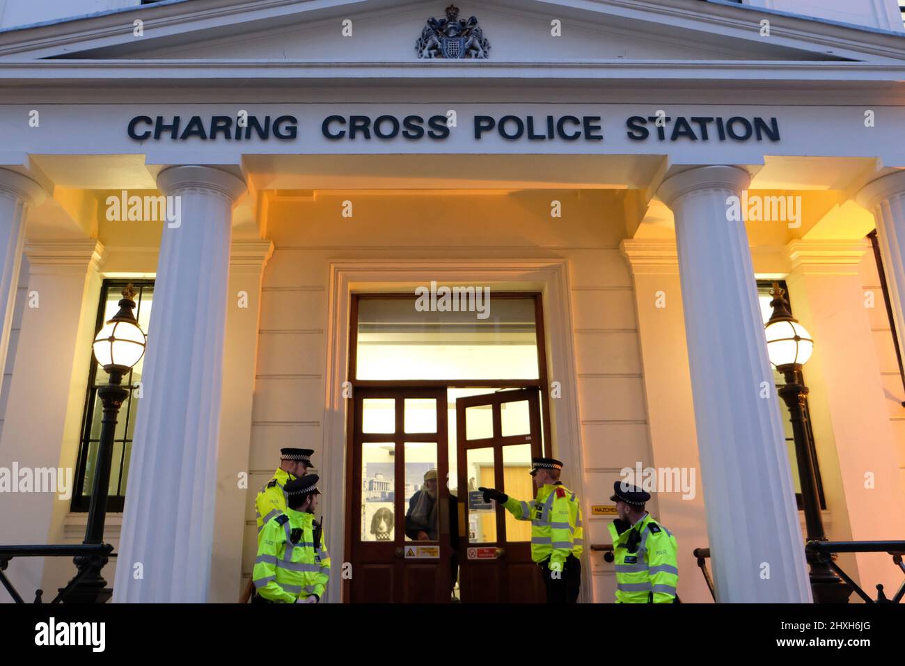 London, UK, 12th Mar, 2022. Activists gathers at a protest called by ...