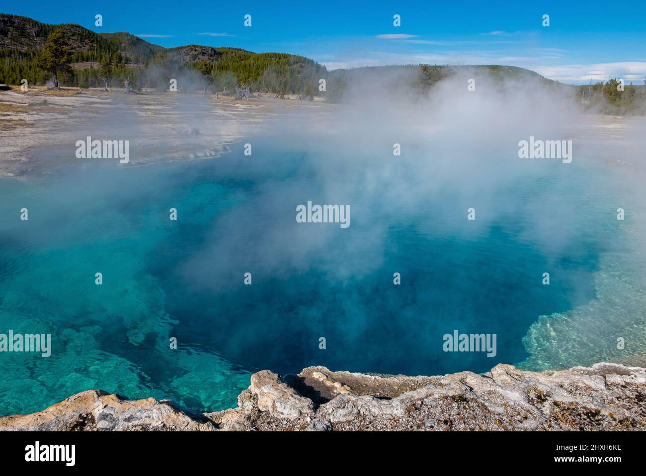 Geothermal hotsprings in Yellowstone National Park, USA Stock Photo - Alamy