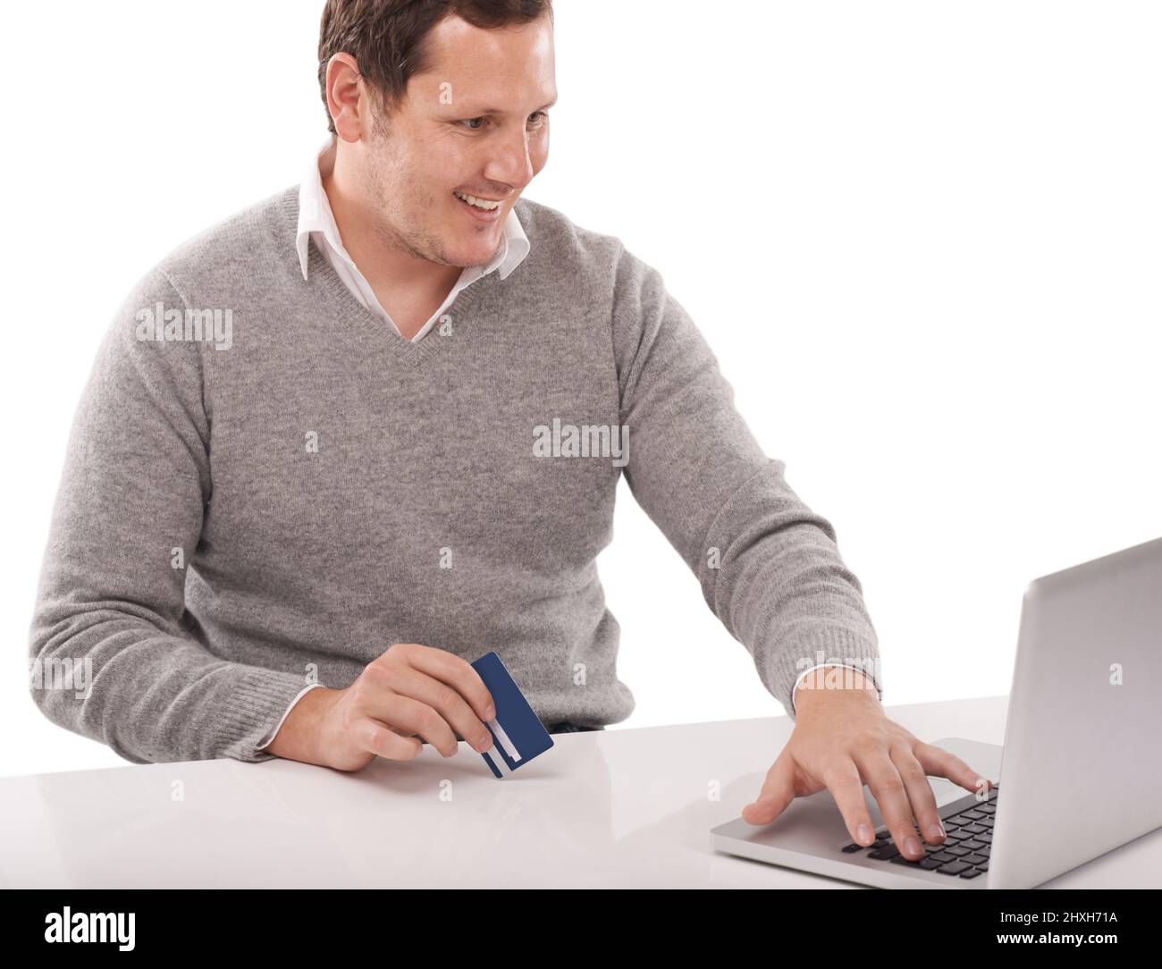 Young businessman doing online payment hi-res stock photography and ...