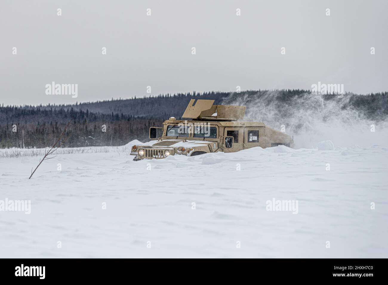 A Humvee, assigned to 265th Air Defense Artillery Regiment, Florida ...