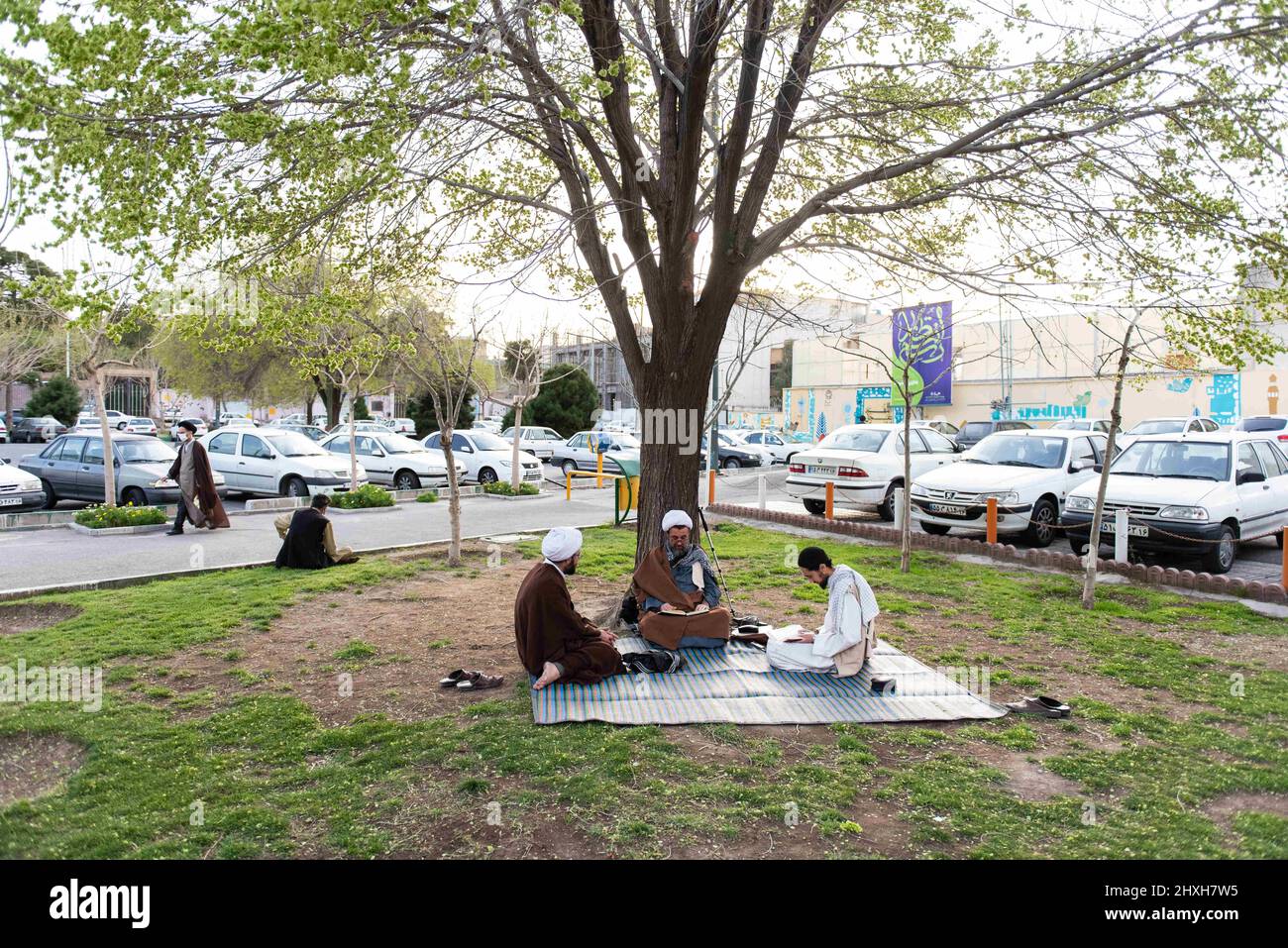 Qom, Qom, Iran. 10th Mar, 2022. A religion class is held by a group of ...