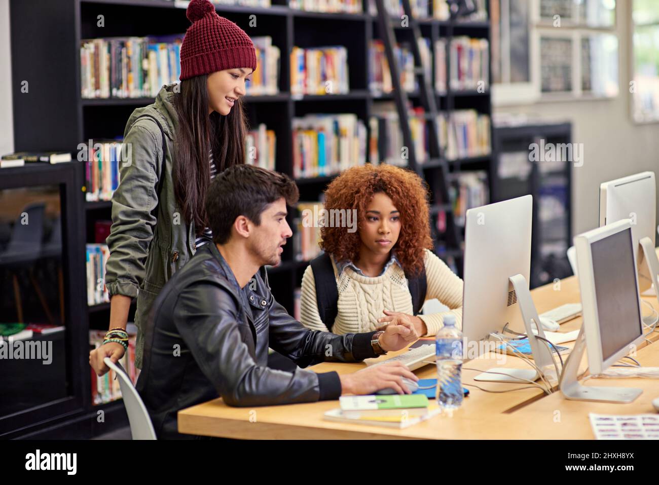 This study group knows what theyre doing. Shot of a group of students ...