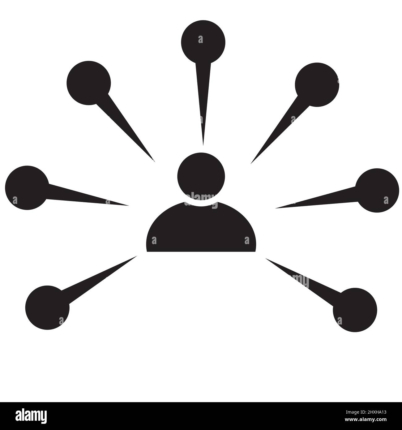 Customer Insight icon on white background. Person Relations sign. flat ...