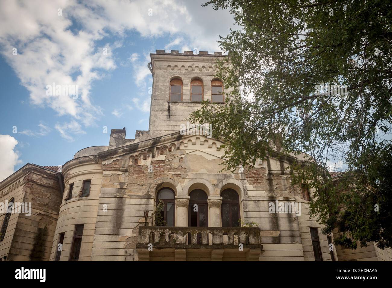 Picture of the facade of the palace of Uljma, used as a city hall ...