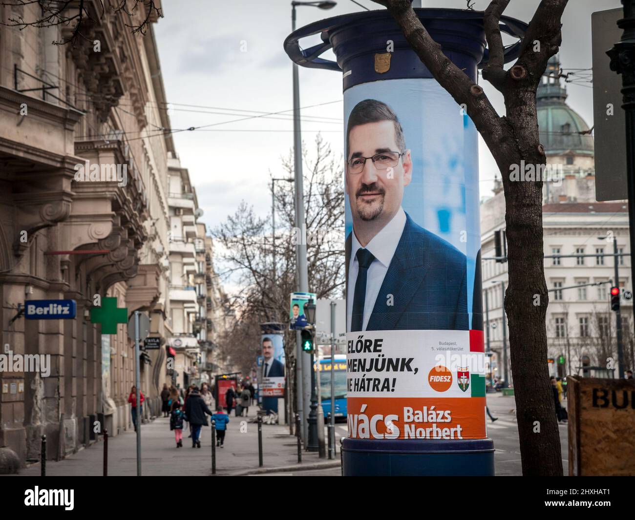 Picture of a poster for Kovacs Balazs Norbert, the Fidesz KDNP ...